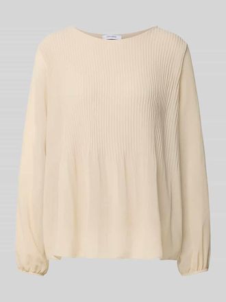Zabaione Bluse mit Plisseefalten Modell Ev44a