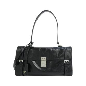 Prada Pre-owned Soft LUX Schultertasche - - Pre-owned - Damen - Schwarzk - ONE SIZE