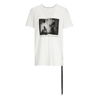 Rick Owens Level T-Shirt - - Tops - Herren - Wei&szlig; - L