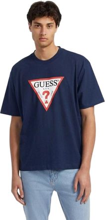 Guess Jeans Iconic T-Shirt f&uuml;r Herren (Blaugr&uuml;n)