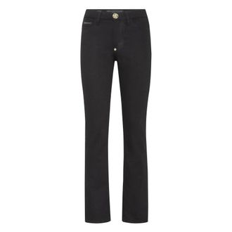 Philipp Plein Denim Hose Regular Fit - - Jeans - Damen - Schwarzk - W26