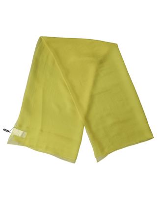 Dolce & Gabbana Womens Yellow Silk Neck Wrap Shawl Foulard 120cm X 117cm Scarf