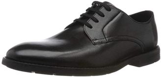 Clarks Herren Ronnie Walk Derbys, Schwarz (Black Leather), EU 41 1/2