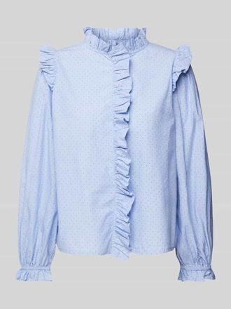 Neo Noir Bluse mit R&uuml;schen Modell Charly