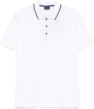 Paul & Shark Poloshirt aus Piqu&eacute; - Wei&szlig;