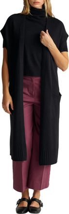 Benetton Damen Maglia Cardigan M/M 122hd6051 Herren Weste, Schwarz, M