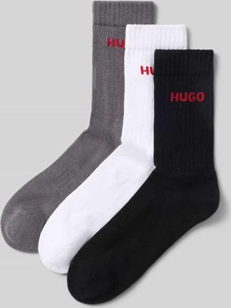 HUGO BOSS Socken mit Logo-Schriftzug im 3er-Pack