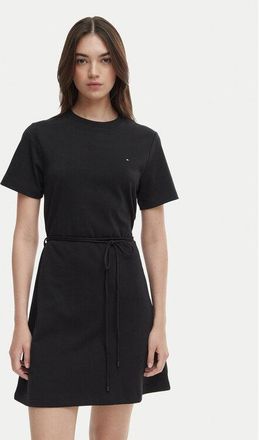 Tommy Hilfiger Kleid f&uuml;r den Alltag WW0WW49772 Schwarz Regular Fit
