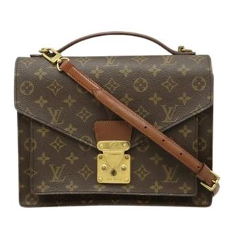 Louis Vuitton Pre-owned Monogram Monceau 28 Handtasche - - Pre-owned - Damen - Braun - ONE SIZE