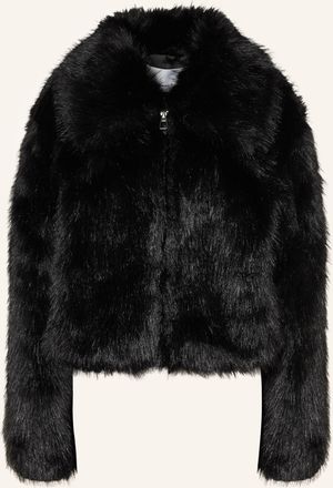 Frankie Shop Kunstfell-Jacke Hope schwarz