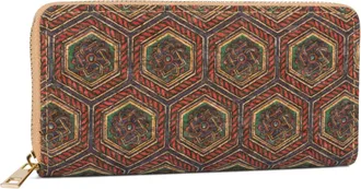 styleBREAKER Portemonnaie Kork Geldb&ouml;rse mit buntem Muster Print