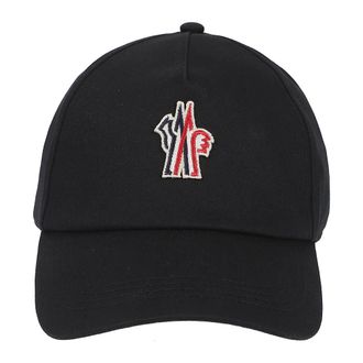 Moncler Homme, Accessoires, Noir, Taille: ONE Size Logo Baseball Cap