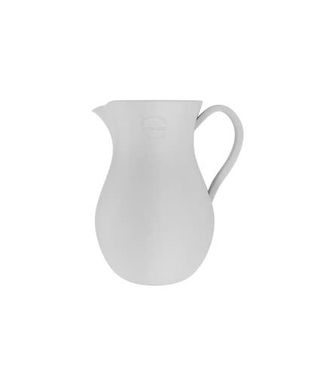 Artevasi Harmonia, Schlichter und klassischer Vase, Handmande Keramikkrug, Heimdekoration, Dekorative Blumenvase, Weiß, 30cm hoch