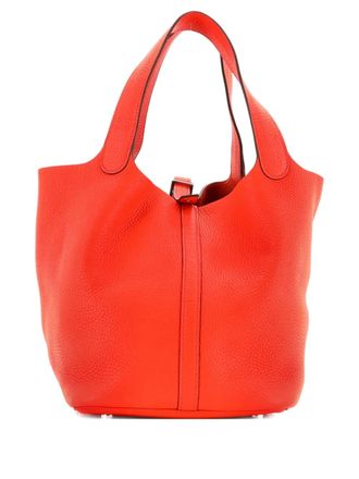 Hermès Picotin Lock Bag Clemence MM bucket bag - Orange