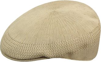 Kangol Tropic Ventair Flatcap 504 Schiebermütze Schirmmütze Herrencap Sommercap Damencap Pepe Damen/Herren - mit Schirm Frühling-Sommer - XL (60-61 cm) beige