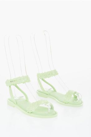 Viktor & Rolf MELISSA Rubber BLOSSOM Sandals with Ankle Strap size 35,5