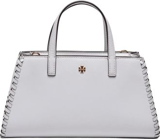 Tory Burch Femme, Sacs, Blanc, Taille: ONE Size Emerson Whipstitch Tote