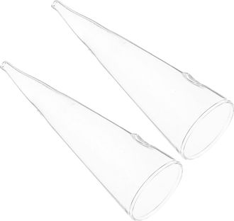 DOITOOL 2 Stück Wandvase aus Klarem Glas Konische Hydroponik-pflanzenflasche Platzsparende Hängende Blumentöpfe für Zimmerpflanzen Dekorative Wanddekoration f