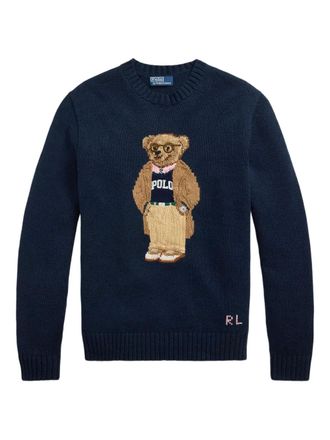 Polo Ralph Lauren sweat à motif Polo Bear - Bleu