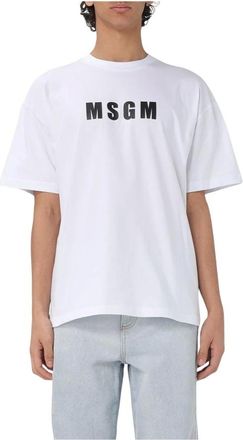 Msgm Msgm, Herren, Oberteile, Weiß, MGröße