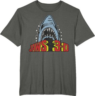 Jaws Retro 3D Poster T-Shirt
