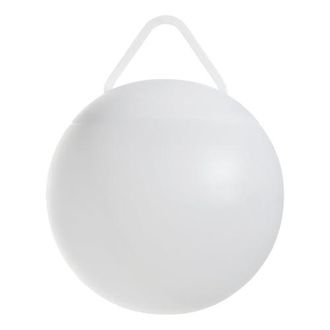 Eglo Lampe de jardin LED Poggiobello, boule lumineuse sans fil, t&eacute;l&eacute;commande, luminaire d&eacute;coratif dimmable, avec piquet de terre et suspension, blanc, RGB,