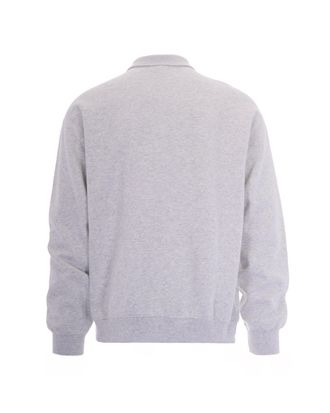 Carhartt Work in Progress Mens Sweatshirt Label Ash Heather Cotton Sweatshirts Sweater