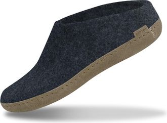Glerups dk B Slipper Unisex - Erwachsene Filz-Slipper, Damen,Herren Huettenschuhe,Filz-Schuhe,Filz-Pantoffel,Pantoletten,Puschen Blau, 42 EU / 8 UK