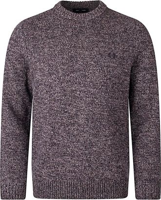 Fred Perry Homme, Pulls, Brun, Taille: XL Maglione in filato ritorto m&eacute;l