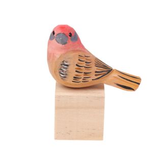 Generic Holz Vogel Figur Ornamente Heim Dekor Vogel Skulptur Handgemachte Schnitzerei Tiere Miniatur Kunst Dekor Home Desktop Büro und Heim Dekoration Kinder 