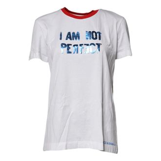 Dolce & Gabbana T-Shirt aus Baumwolle mit Grafikprint - - Tops - Damen - Wei&szlig; - XS