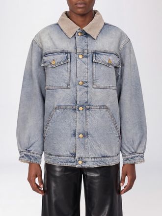 Cycle Relaxed-Fit-Jeanshemdjacke von mit Cordkragen