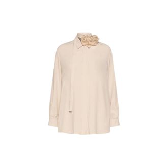 Marella Femme, Blouses et Chemises, Beige, Taille: 36 FR Chemise Mllorca