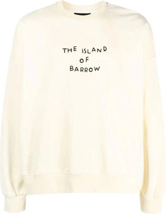 Barrow Barrow, Homme, Sweatshirts et sweats &agrave; capuche, Blanc, Taille: XS Crewneck SweaT-shirt