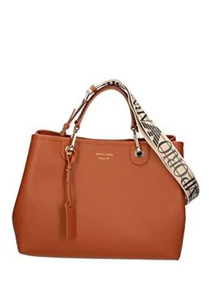 Emporio Armani Sac Cabas imprimé cerf MARRON
