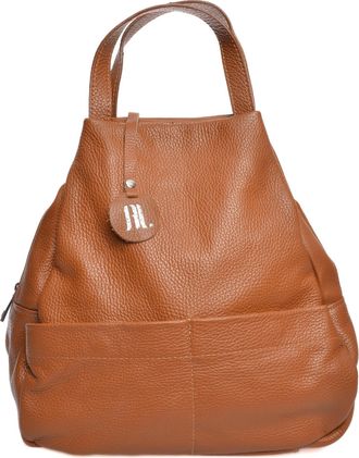 Anna Luchini Braun Rindsledertasche