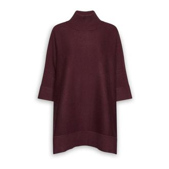 Elena Miro Viskose-Mischgewebe-Strickumhang - - Jackets - Damen - Rot - S/M