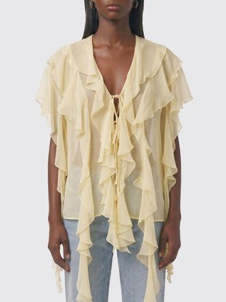 Erika Cavallini Semi Couture Chemise Femme couleur Jaune