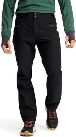 RevolutionRace Silence Proshell 3L Pants, Pantalon pour Homme, Pantalon Ventilée et Imperméable pour la randonnée et Autres activités de Plein air, Black/Anthracite 