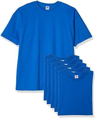 Fruit Of The Loom Fruit of The Loom Lot de 5 t-Shirts &agrave; Manches Courtes pour Homme, Bleu Marine, XXL