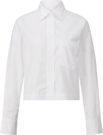 Closed Cropped Hemdbluse