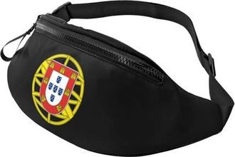 Generic Armoiries Du Portugal Sac Banane R&eacute;glable Sacs Banane Polyvalent Poche Poitrine Pour Femme Voyages Ext&eacute;rieur 14X35Cm