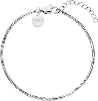 Purelei Armb&auml;nder - Schlangenkettenarmband Sleekness - Gr. ONE SIZE - in Silber - f&uuml;r Damen