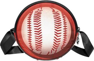 Generic Petit sac &agrave; bandouli&egrave;re Circle pour femme, petit sac &agrave; bandouli&egrave;re avec fermeture &eacute;clair, bretelles r&eacute;glables, sac &agrave; main rond d&eacute;contract&eacute; pour femmes