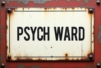 Generic Blechschild Eisen Psychiatrische Abteilung Nicht Leicht Zu Verformen Metall-Poster Personalisiertes Blech-Schild F&uuml;r K&uuml;che Bibliothek Wandkunst 20X30C