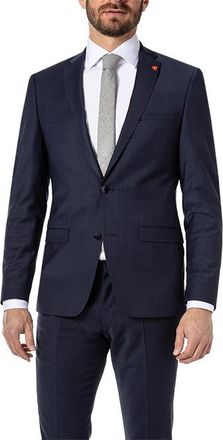 Roy Robson Herren Sakko blau Schurwolle