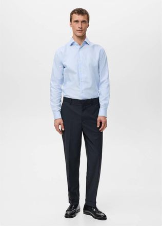 Mango Chemise 100 % coton rayures slim-fit bleu ciel - Homme - XXL - MANGO MAN