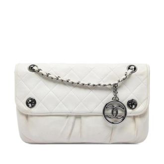 Chanel Pre-owned Vintage Quilted Flap Shoulder Bag - - Pre-owned - Damen - Wei&szlig; - ONE SIZE