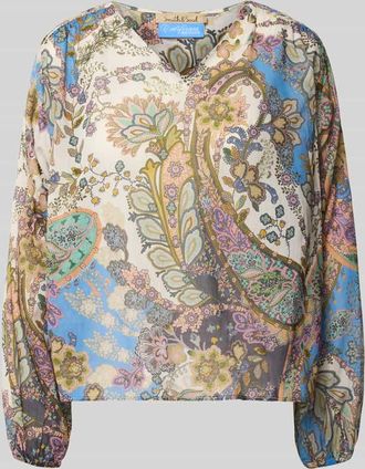 Smith & Soul Regular Fit Bluse aus reiner Baumwolle mit V-Ausschnitt