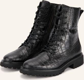 Paul Green Schn&uuml;rboots schwarz